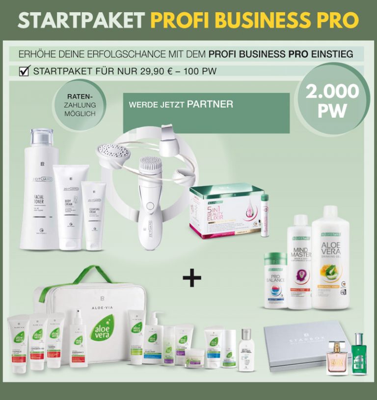 LR STARTERPAKET PROFI BUSINESS PRO - LR Partnerantrag